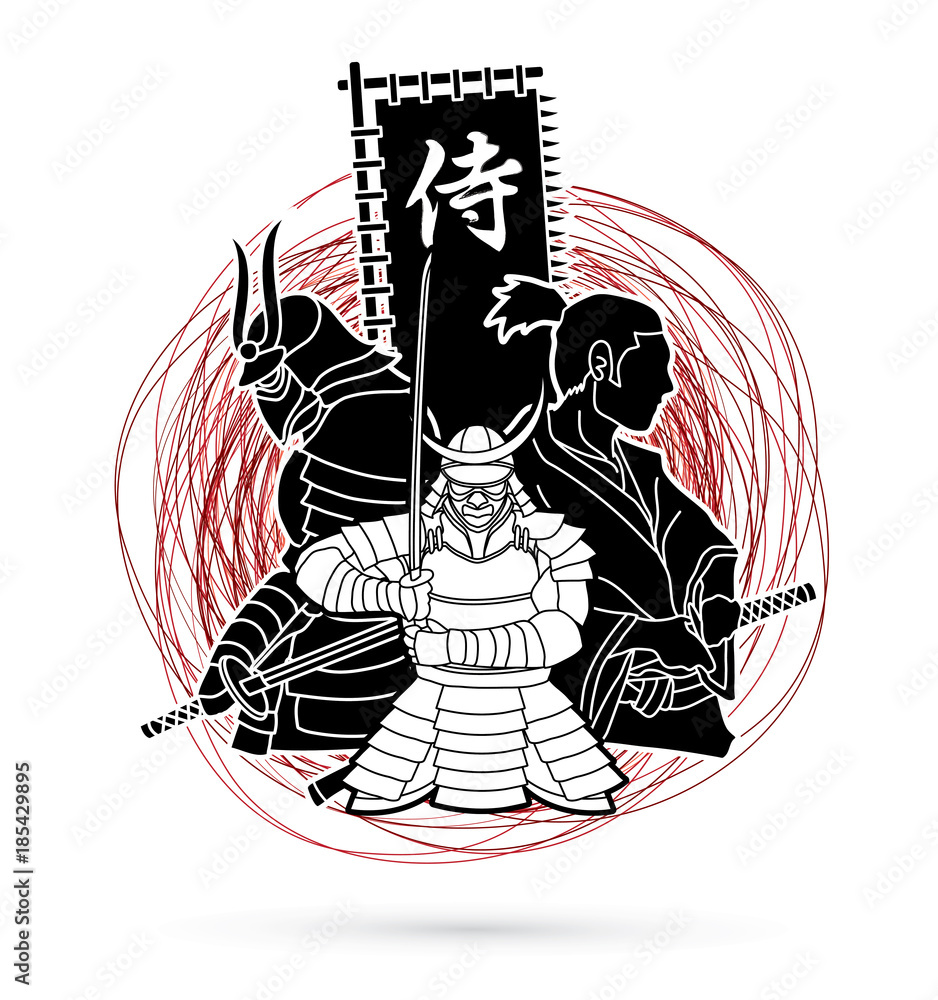 Samurai Flag Vector