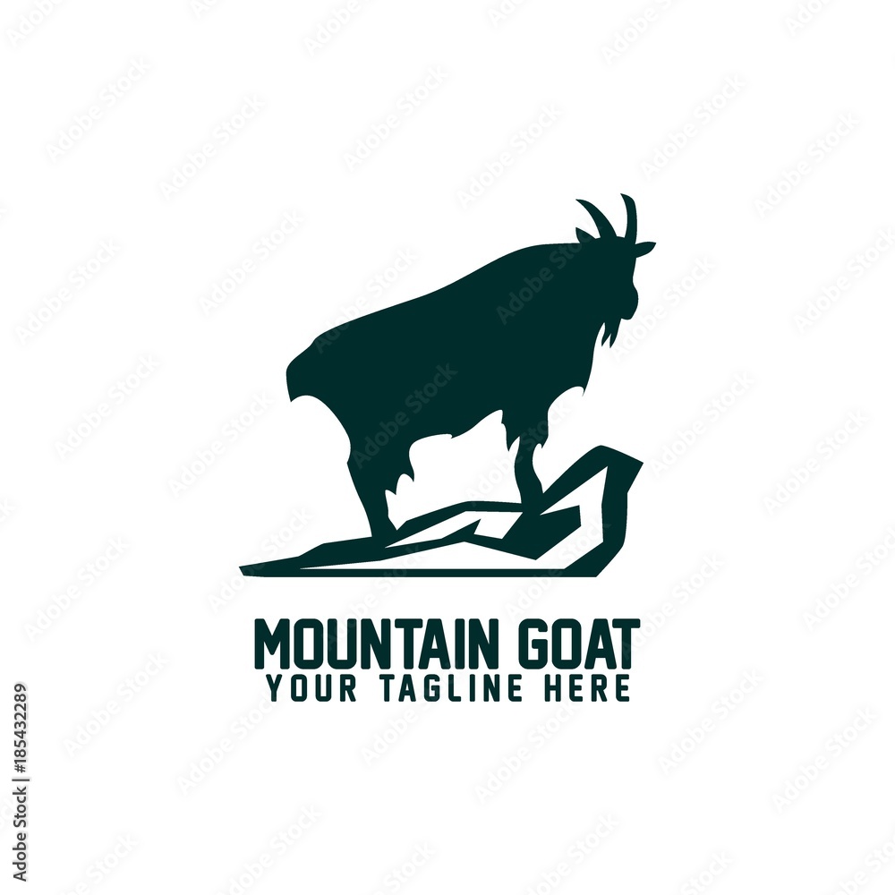 Mountain Goat Logo Stock Vector | Adobe Stock