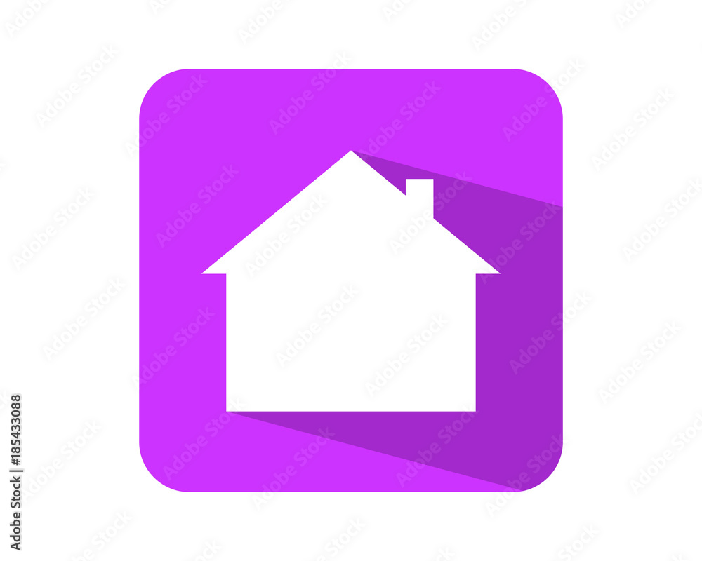 purple house housing home residential residence image icon Stock Vector ...
