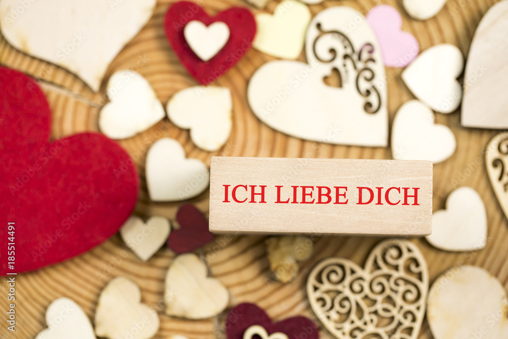 Ich Liebe Dich Stock Photo | Adobe Stock