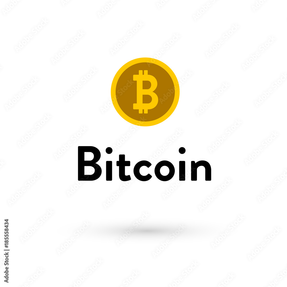 bitcoin image illustration_logo design Stock Vector | Adobe Stock