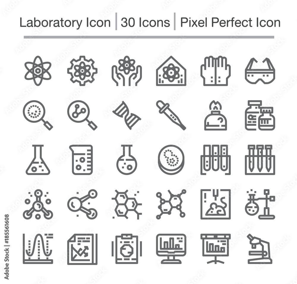 laboratory,science line icon,editable stroke,pixel perfect icon Stock ...