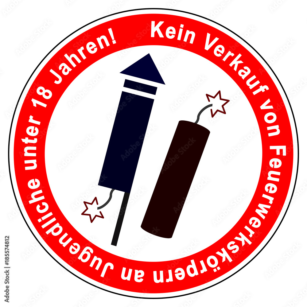srr306 SignRoundRed - german - Verbotszeichen: Kein Verkauf von ...