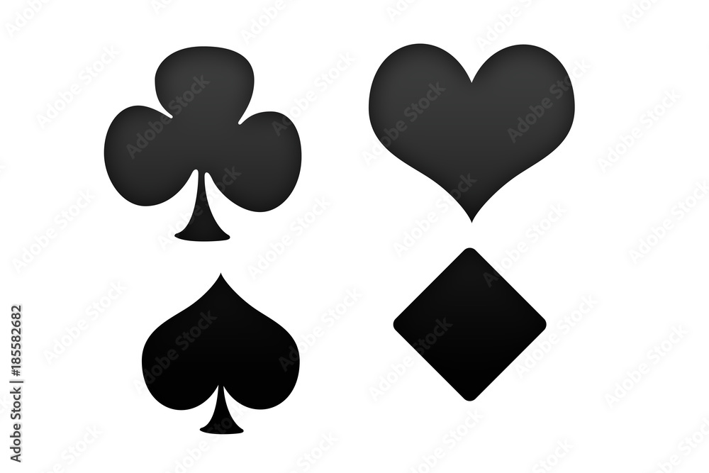 Símbolo de cartas de poker. ilustração do Stock | Adobe Stock