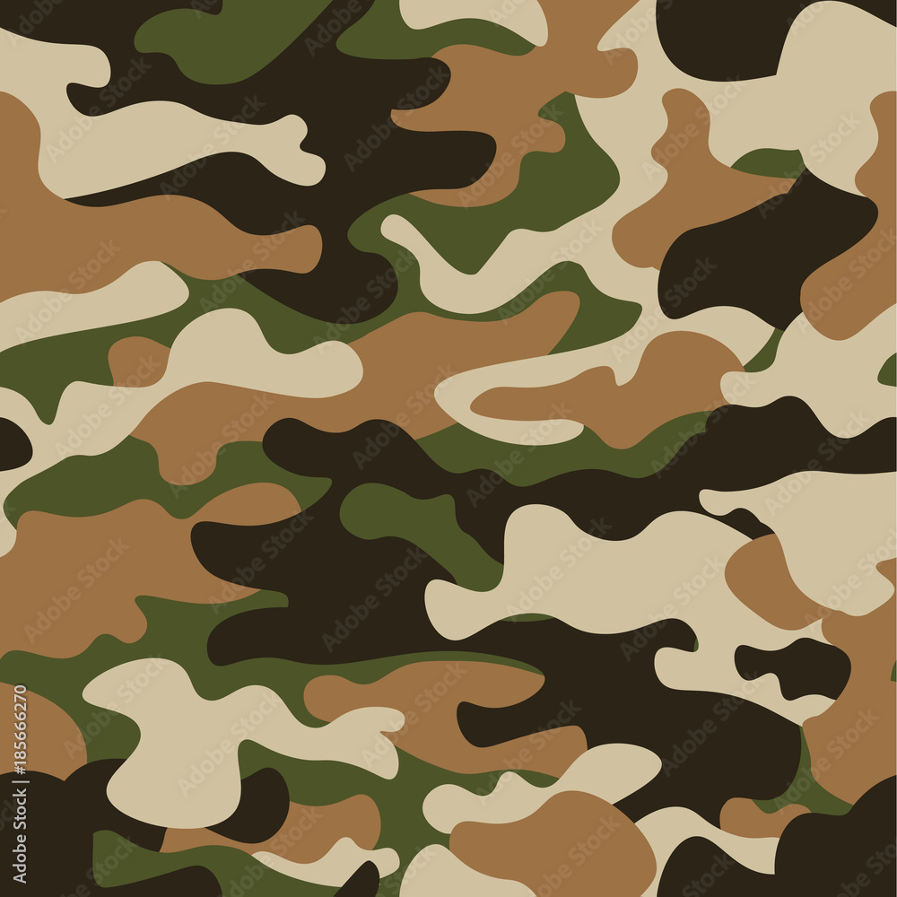 Modern fashion vector trendy camo pattern.Classic clothing style ...