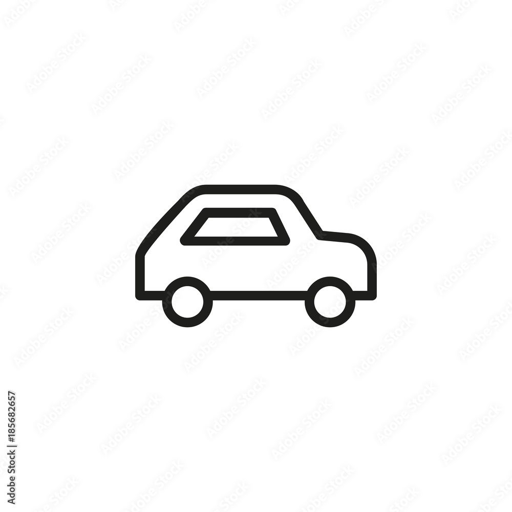 Car line icon Stock Vector | Adobe Stock
