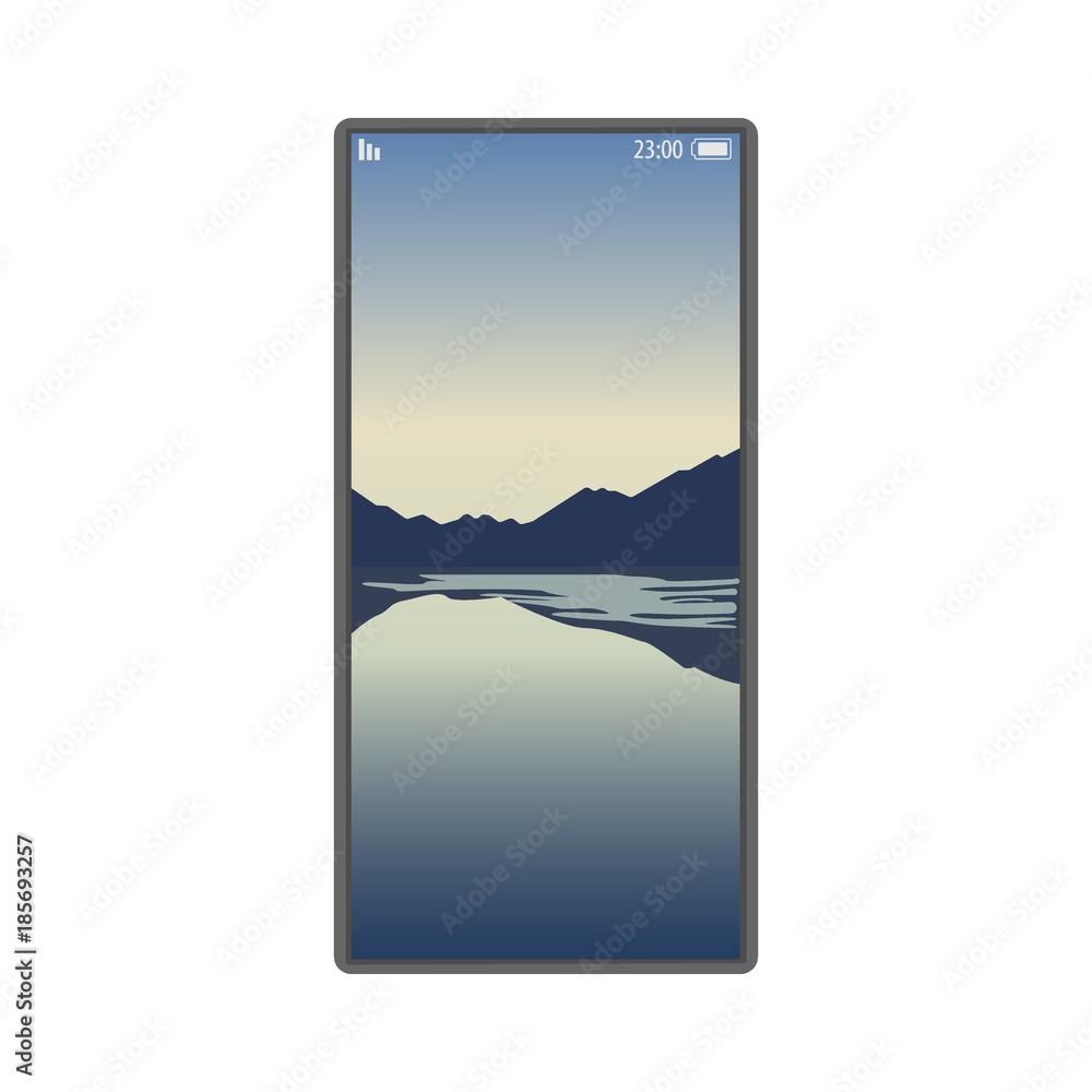 Wallpaper for mobile. Theme for Mobile phone screen saver with flower ...