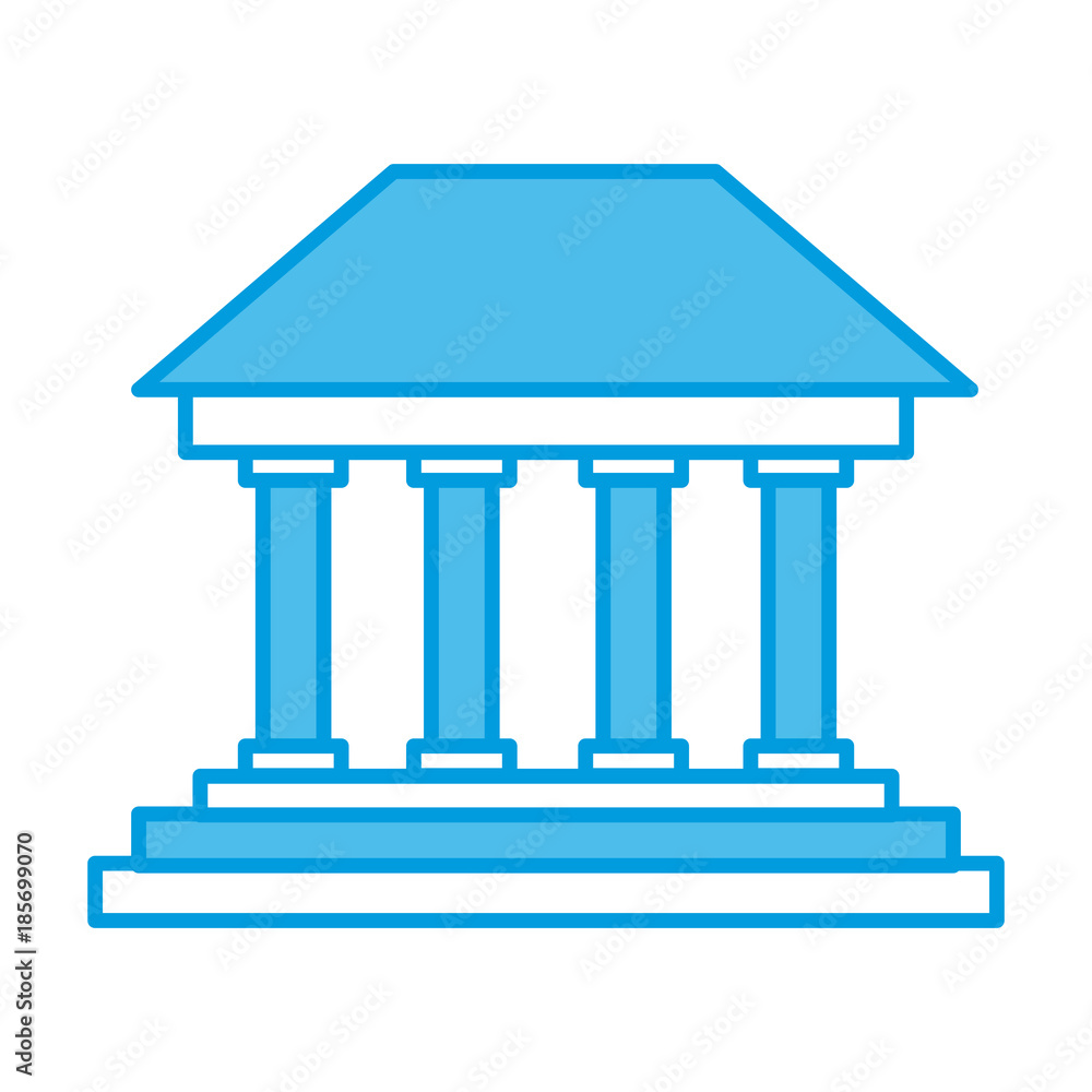 Greek building symbol icon vector illustration graphic design Stock ...