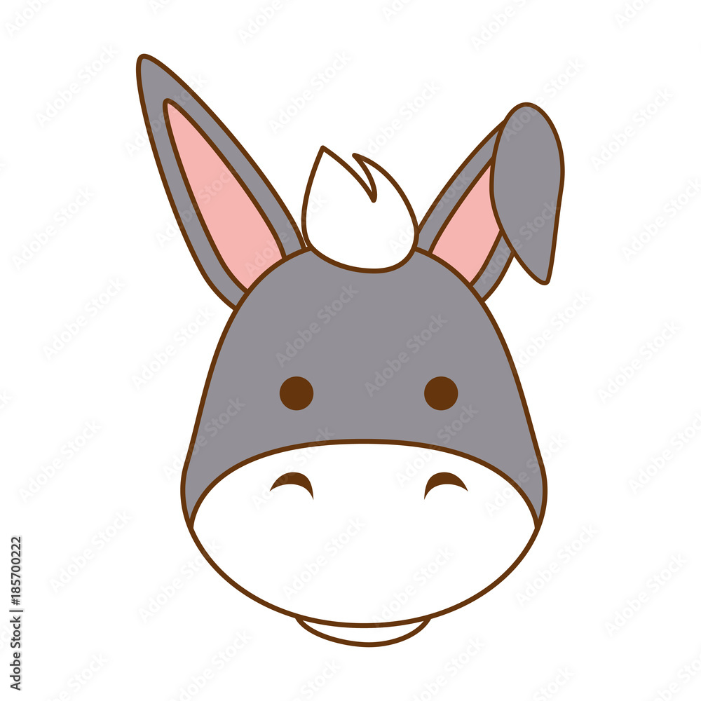 cute mule character icon vector illustration design Stock Vector ...