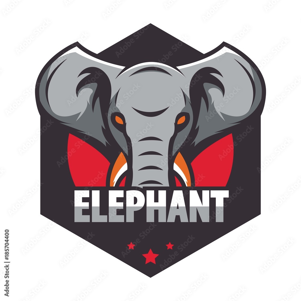 Elephant logo vector Stock Vector | Adobe Stock