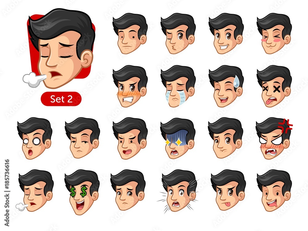 Tired Face Character