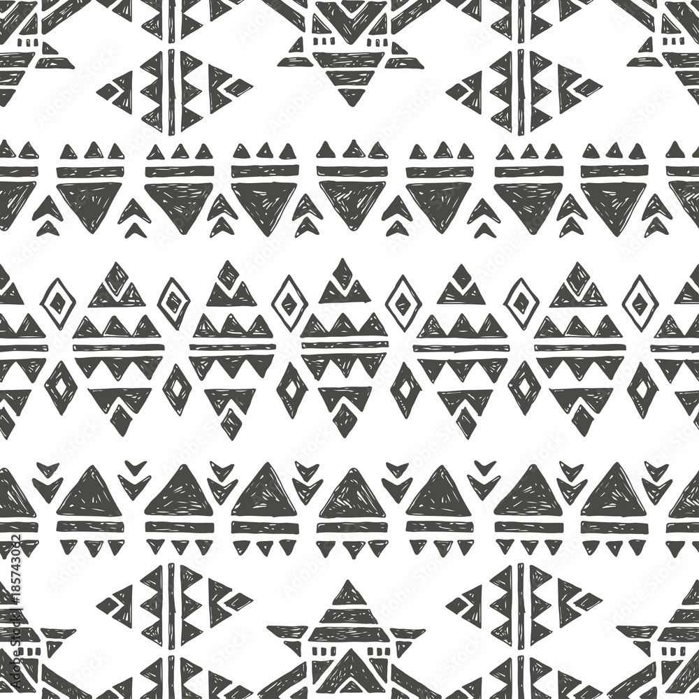 Cute Aztec Patterns Black And White