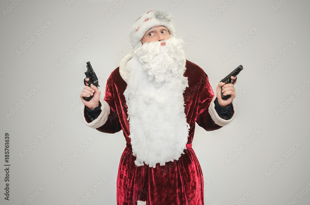 Evil Santa With Gun