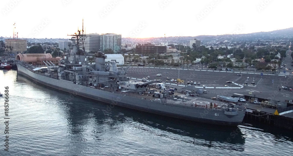 Battleship USS Iowa Stock Photo | Adobe Stock