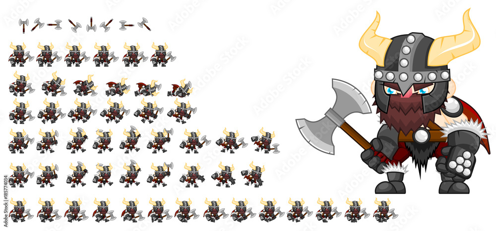 Viking Game Character Stock ベクター | Adobe Stock