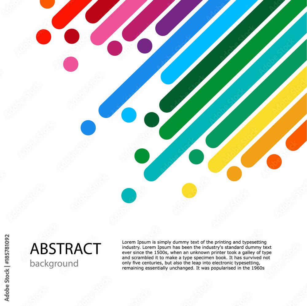 Color Lines White Background