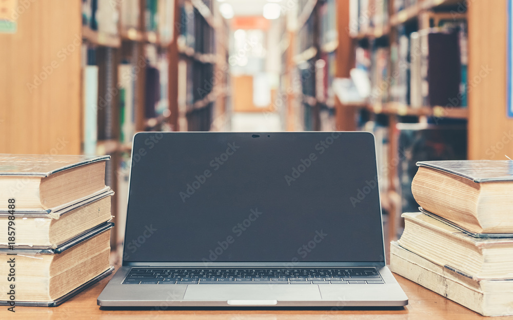 Education e-learning class and e-book digital technology concept with ...