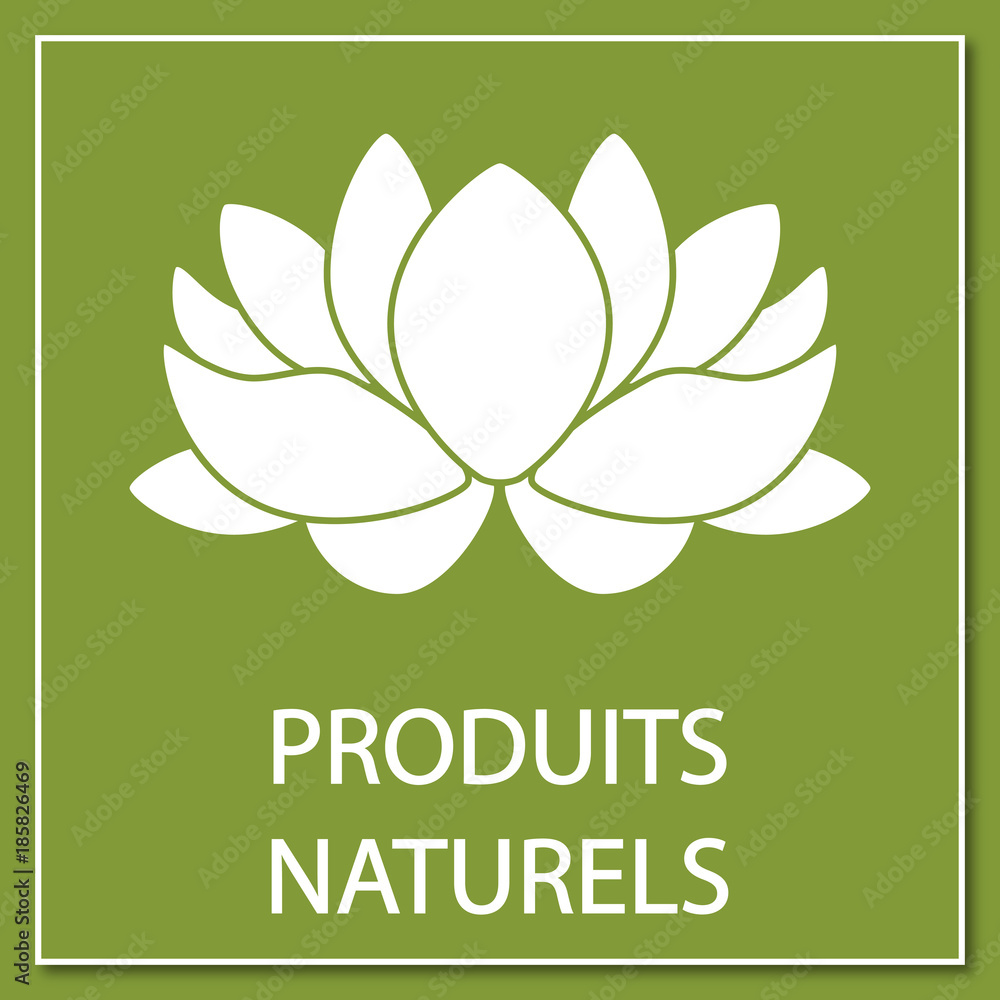 Logo produits naturels. Stock Vector | Adobe Stock