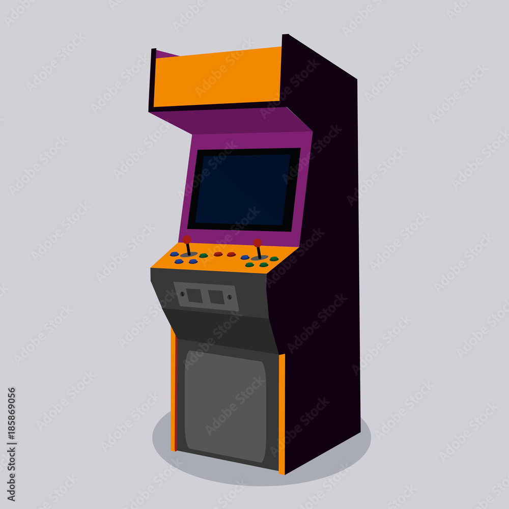 Arcade machine design Stock Vector | Adobe Stock