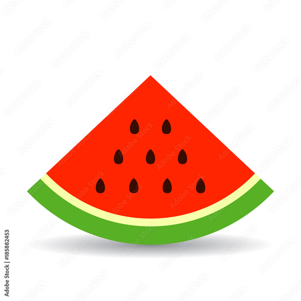 Watermelon Triangle Slice Clip Art