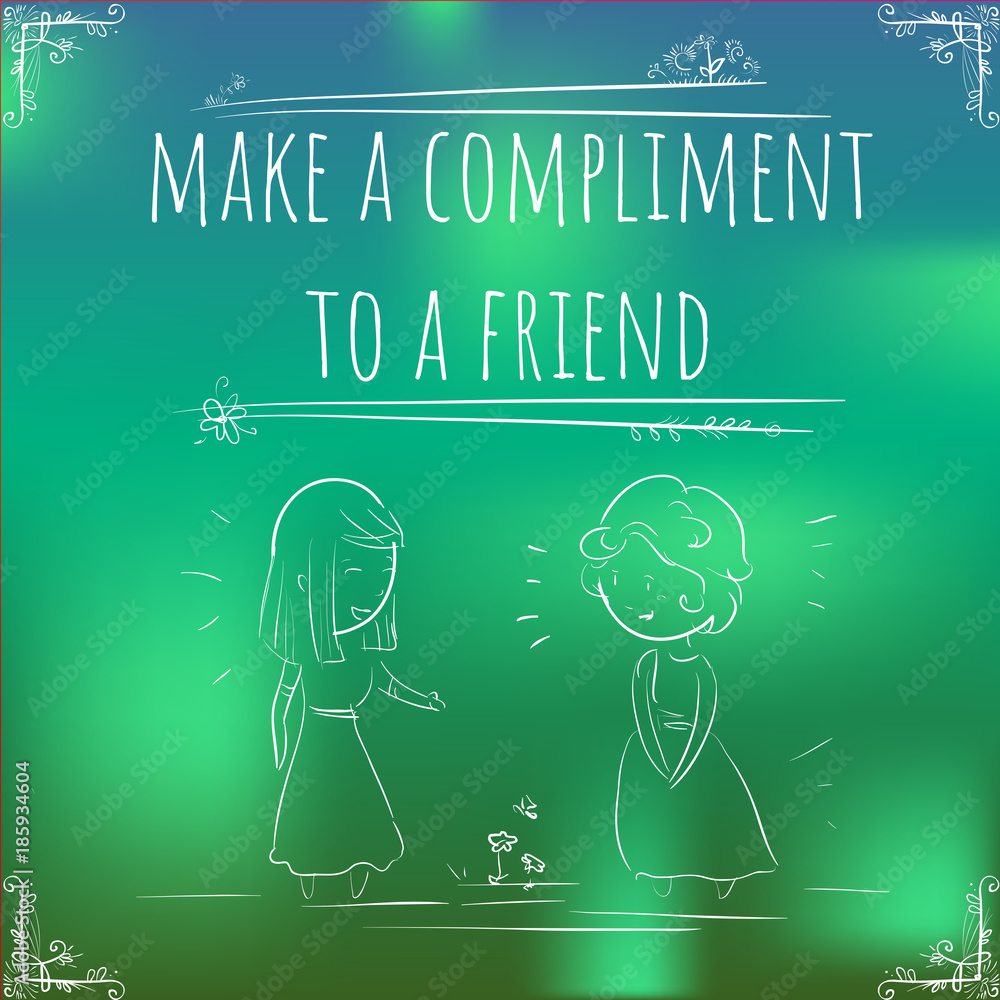 Hundred important reminders - notes - Make a Compliment - Green and ...