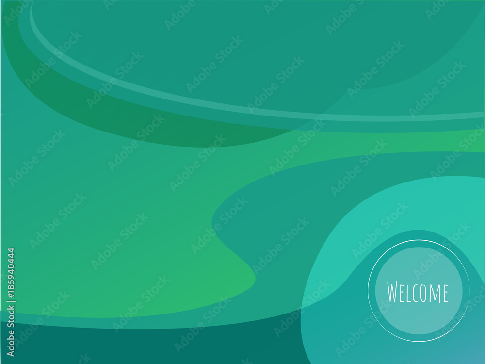 Vector arcadia green background with parallax effect - transparent ...