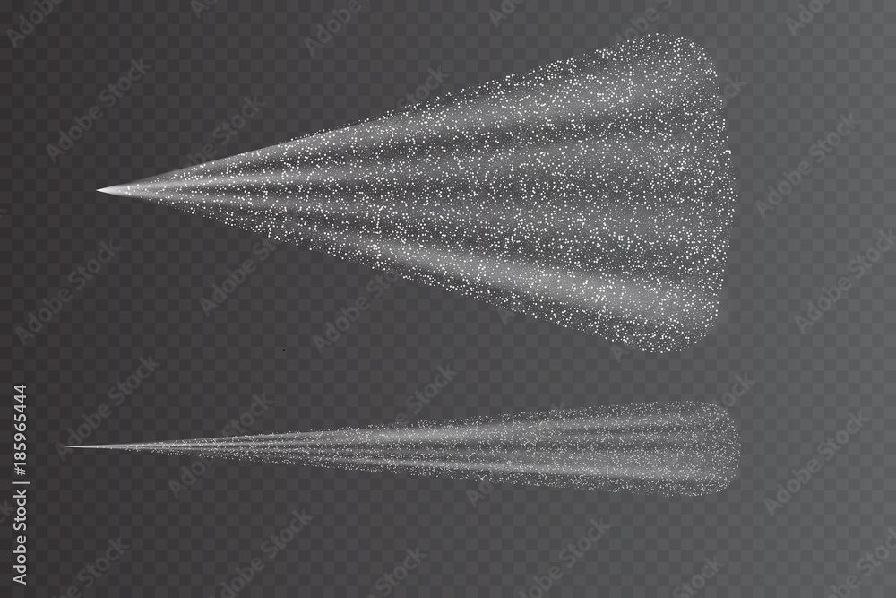 Realistic Water spray mist isolated on transparent background. Vector ...