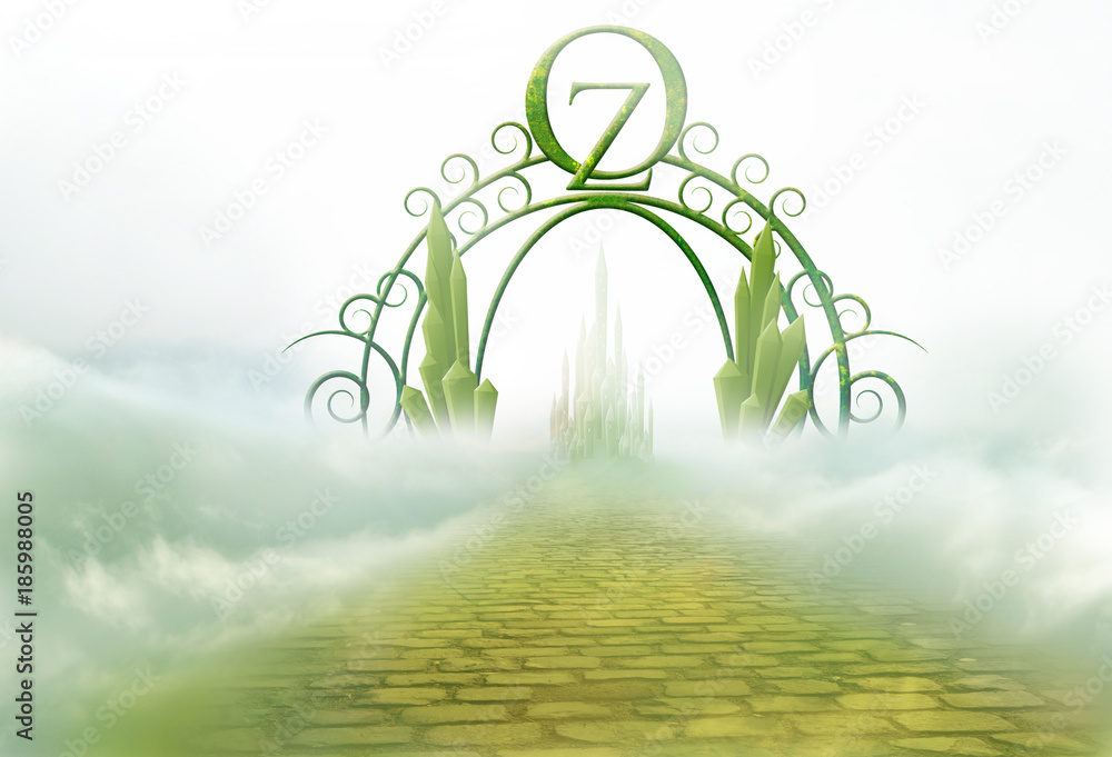 emerald city gate Stock Illustration | Adobe Stock