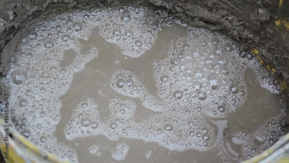 Mixing cement for the preparation of Construction.Preparation of ...