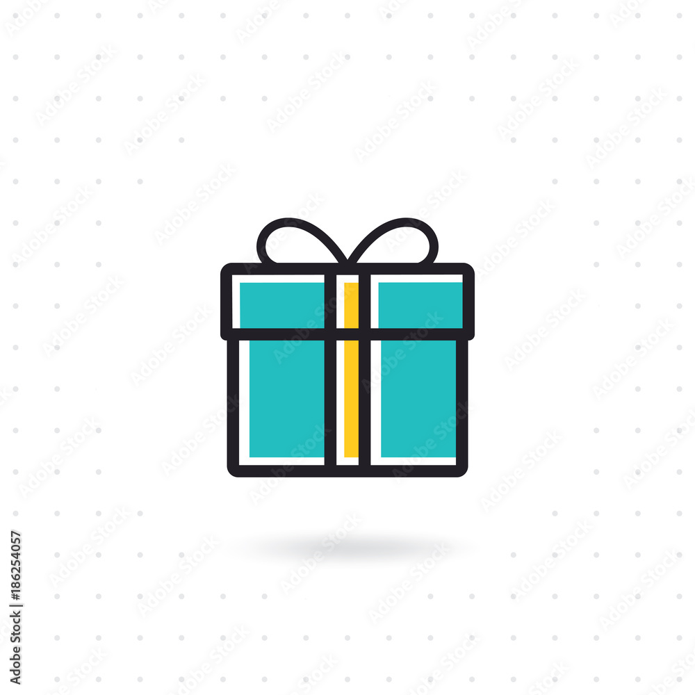 Present Icon Flat