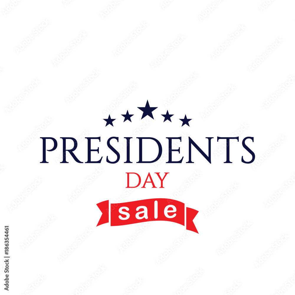 Presidents Day Sale Vector Template Design Stock Vector | Adobe Stock
