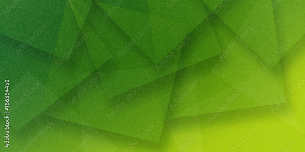 abstract green background with layers of transparent shapes in random ...