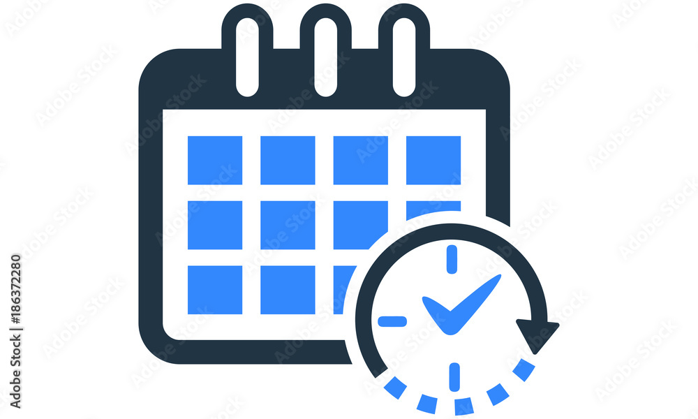 Schedule Icon Stock Vector | Adobe Stock