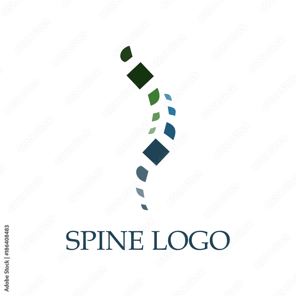 Spine Logo Vector Art Stock Vector | Adobe Stock