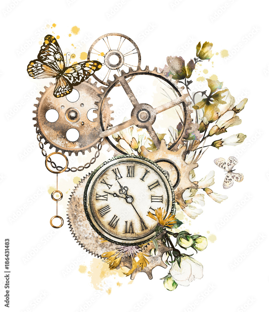 Clockwork Tattoo Steampunk