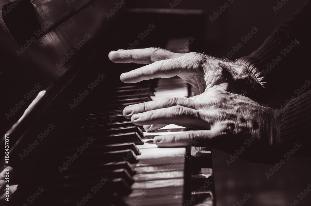 piano, hands, musical instrument Stock Photo | Adobe Stock