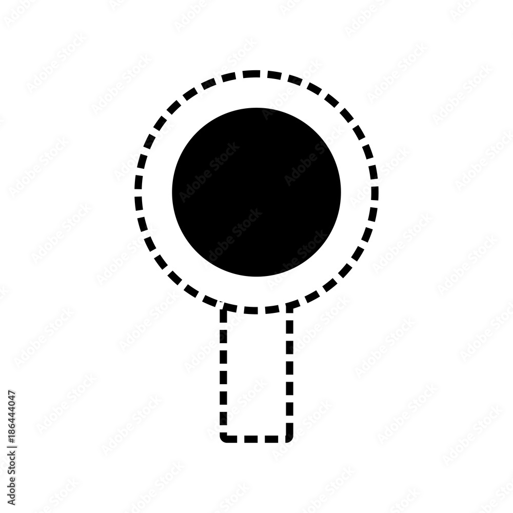 Magnifying glass symbol Stock Vector | Adobe Stock