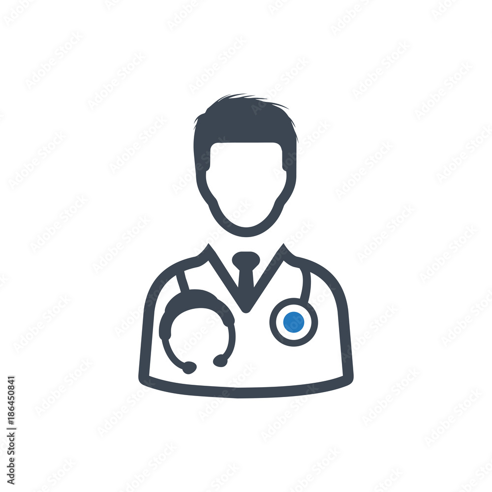 Doctor Icon Stock Vector | Adobe Stock