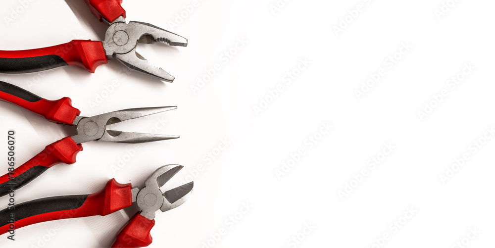 Top view of Working tool space for text. Instrument for hand work ...