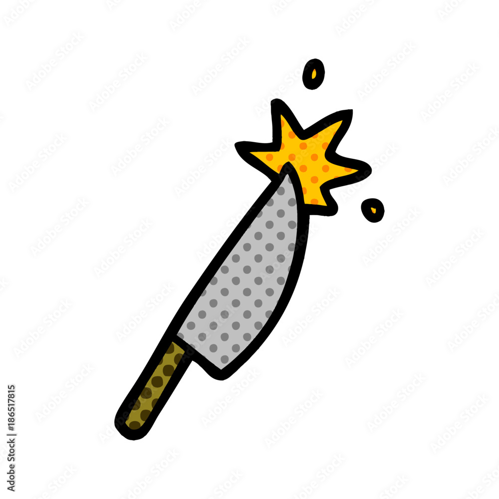 cartoon sharp knife Stock Vector | Adobe Stock