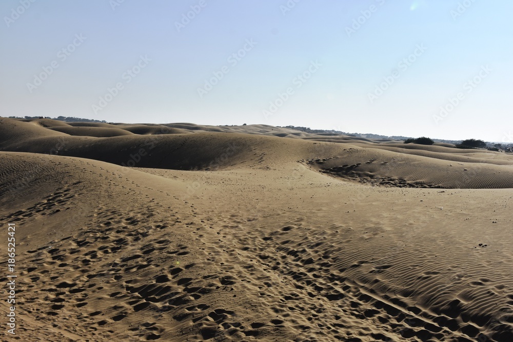 sam sand dunes in thar desert jaisalmer rajasthan india Stock Photo ...