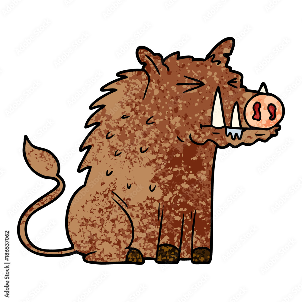 cartoon warthog Stock Vector | Adobe Stock