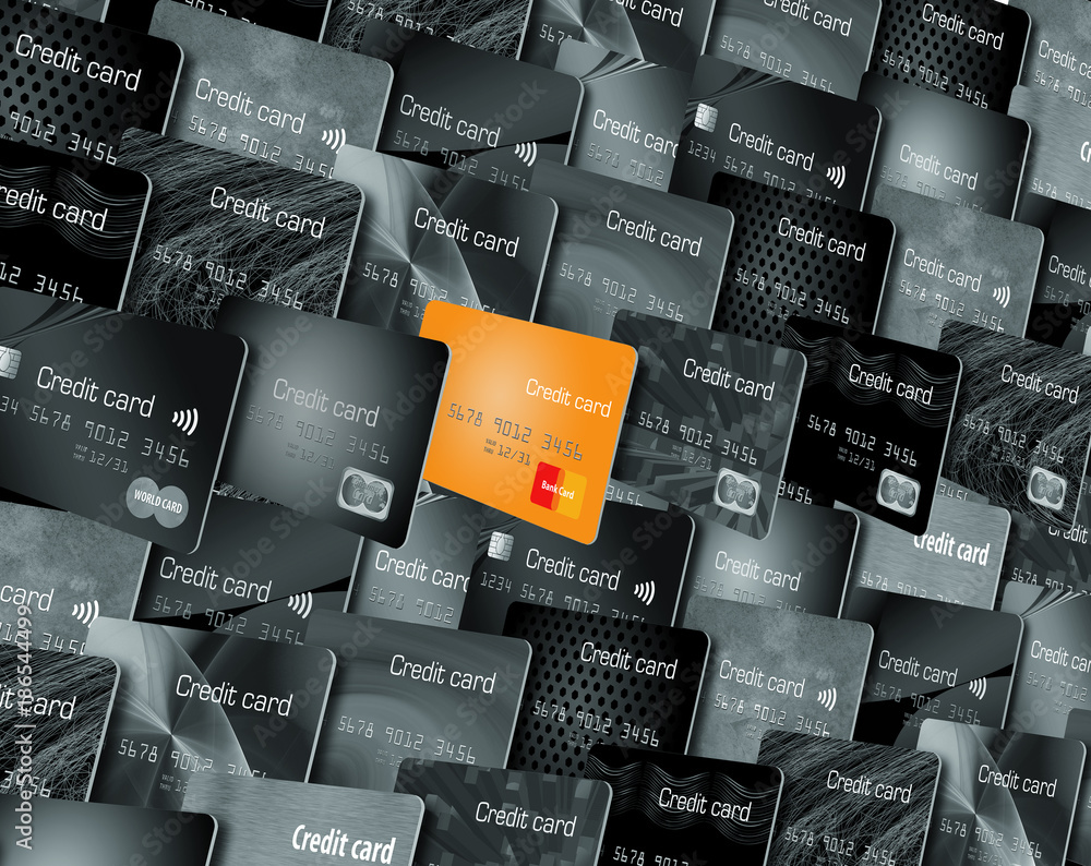 An outstanding credit card is seen in this illustration that shows a ...