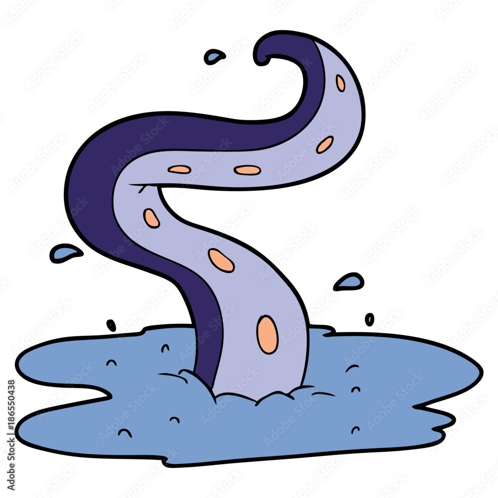 cartoon tentacle Stock Vector | Adobe Stock