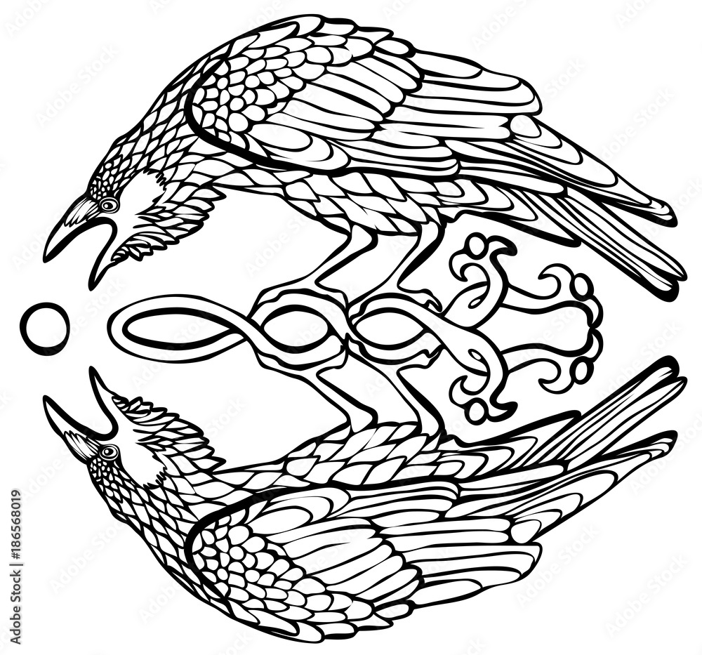 Celtic Knot Raven