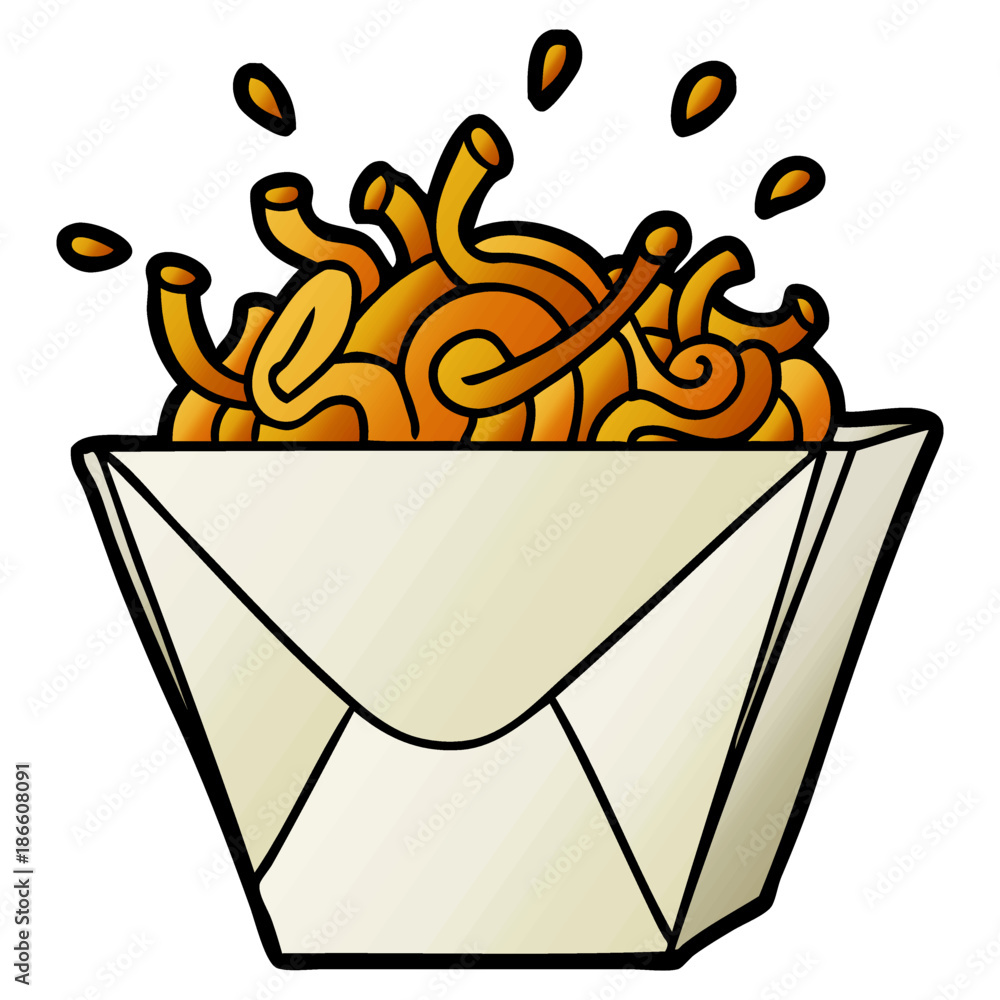 cartoon takeout food Stock Vector | Adobe Stock