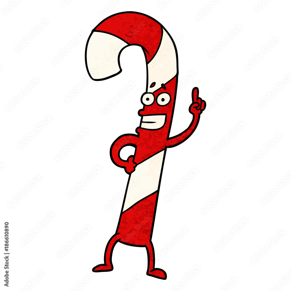 cartoon candy cane Stock Vector | Adobe Stock