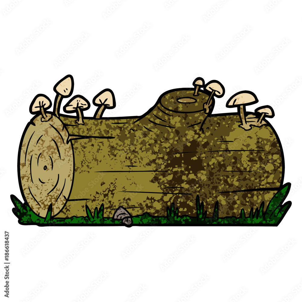 cartoon log Stock Vector | Adobe Stock
