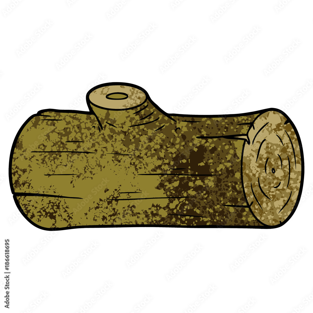 cartoon log Stock Vector | Adobe Stock