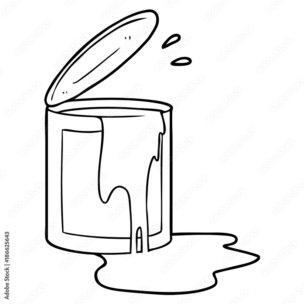 cartoon paint bucket Stock Vector | Adobe Stock